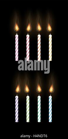Small candle set color collection Stock Vector Image & Art - Alamy