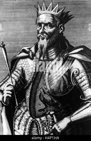ATTILA THE HUN (c 406-453) ruler of the Hunic Empire as shown in the ...