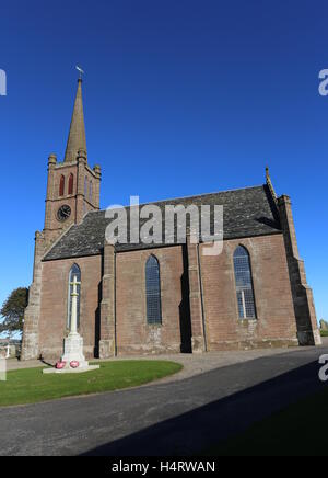 Exterior of St Cyrus Parish Church Scotland October 2016 Stock Photo ...