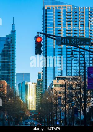 Atlanta Downtown street view on a sunny day - ATLANTA, USA - APRIL 18 ...