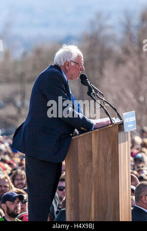 Senator Bernie Sanders holds a A Future to Believe In Salt Lake City ...