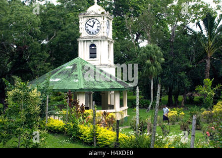 clock tower in thurston gardens suva Fiji Stock Photo - Alamy