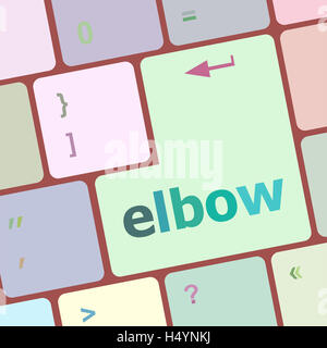 elbow button on computer pc keyboard key Stock Photo - Alamy