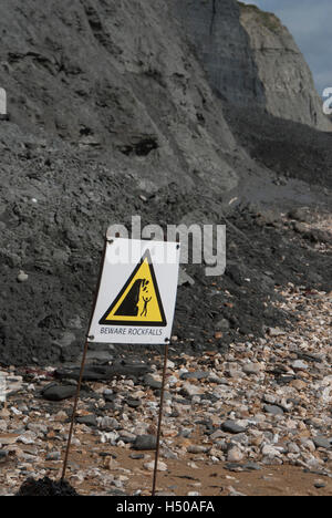 Charmouth beach cliff fall, Dorset, Britain, UK Stock Photo - Alamy
