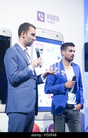 Atanas Raykov,CEO of Viber for Central and Eastern Europe presenting ...