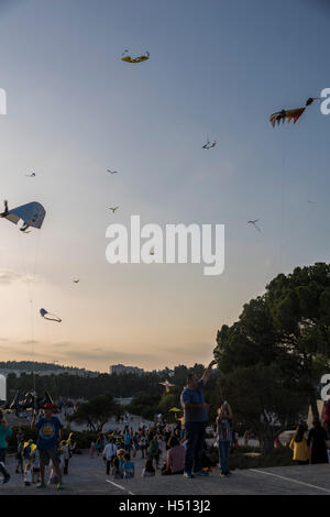 Jerusalem, Israel. 18th October, 2016. The Annual Kite Flying festival ...