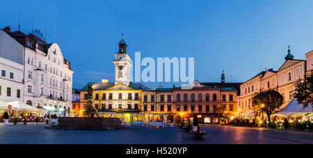 Market Square of Old Town of Cieszyn border city in Poland Stock Photo ...
