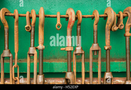 Shipping boat turnbuckles Stock Photo - Alamy