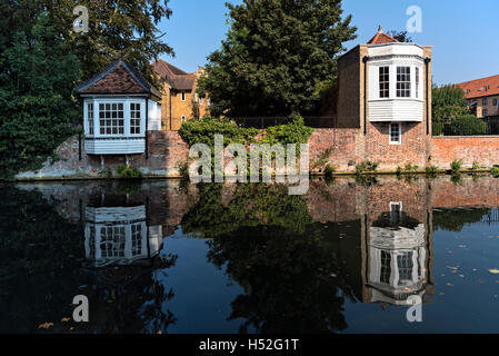 Gazebos overlooking River Lee, Ware, Hertfordshire Stock Photo - Alamy