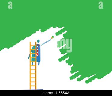 Wall paint man concept design Stock Vector Image & Art - Alamy