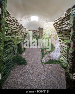 Unstan Chambered Cairn is a stone age burial mound near Stenness on ...