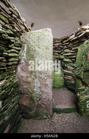 Unstan chambered cairn, a neolithic burial mound on mainland Orkney ...