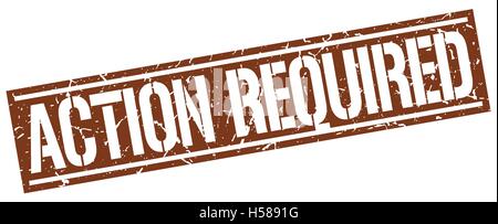 action required stamp. action required square grunge sign. action ...
