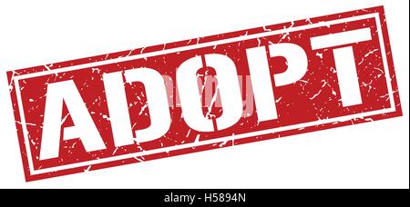 adopt stamp. adopt square grunge sign. adopt Stock Vector Image & Art ...