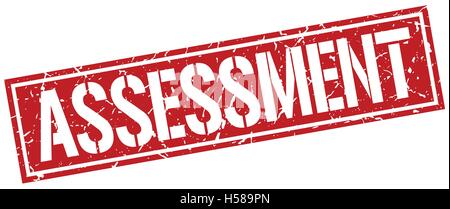 assessment square stamp. assessment grunge sign set Stock Vector Image ...