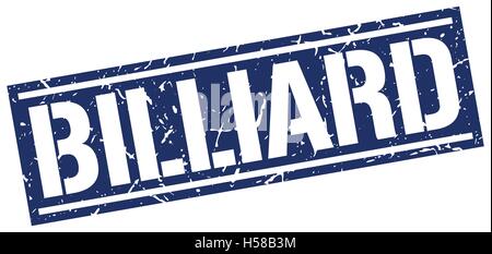 billiard square stamp. billiard grunge sign set Stock Vector Image ...