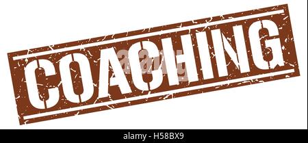 coaching square stamp. coaching grunge sign set Stock Vector Image ...