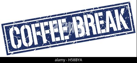 coffee break stamp. coffee break square grungy red sign Stock Vector ...