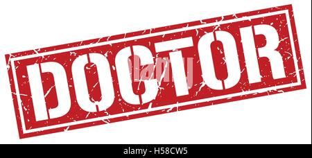 doctor square stamp. doctor grunge sign set Stock Vector Image & Art ...
