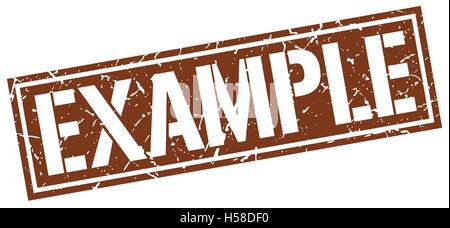 example square stamp. example grunge sign set Stock Vector Image & Art ...