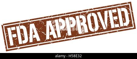 fda approved square stamp. fda approved grunge sign set Stock Vector ...