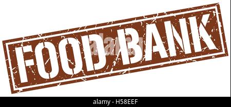 food bank stamp. food bank square grunge sign. food bank Stock Vector ...