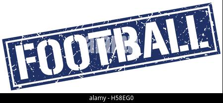 football stamp. football square grunge sign. football Stock Vector ...