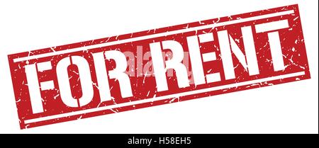 for rent stamp. for rent square grunge sign. for rent Stock Vector ...