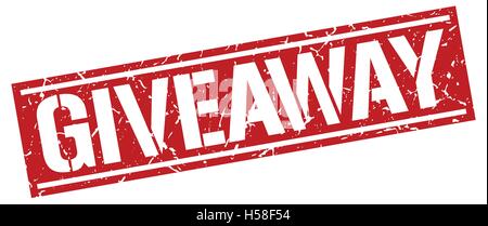 giveaway stamp. giveaway square grunge sign. giveaway Stock Vector ...