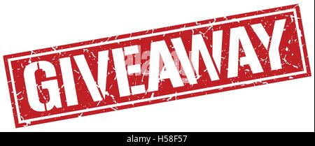 giveaway stamp. giveaway square grunge sign. giveaway Stock Vector ...