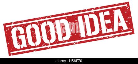 good idea stamp. good idea square grunge sign. good idea Stock Vector ...