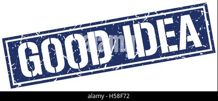 good idea stamp. good idea square grunge sign. good idea Stock Vector ...