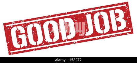 good job stamp. good job square grunge sign. good job Stock Vector ...