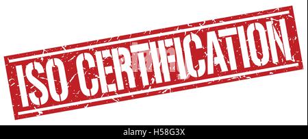 iso certification square stamp. iso certification grunge sign set Stock ...