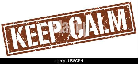 keep calm stamp. keep calm square grunge sign. keep calm Stock Vector ...