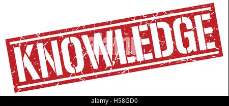 knowledge square grunge stamp Stock Vector Image & Art - Alamy