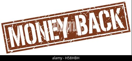 money back stamp. money back square grunge sign. label Stock Vector ...