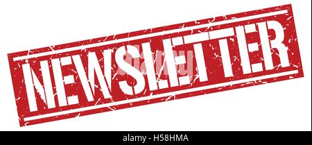 newsletter stamp. newsletter square grunge sign. newsletter Stock ...