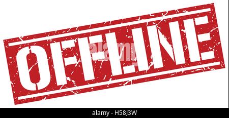 offline square grunge stamp Stock Vector Image & Art - Alamy