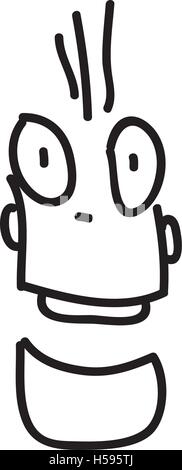 Sticker a boy cartoon character looking at wristwatch illustration ...