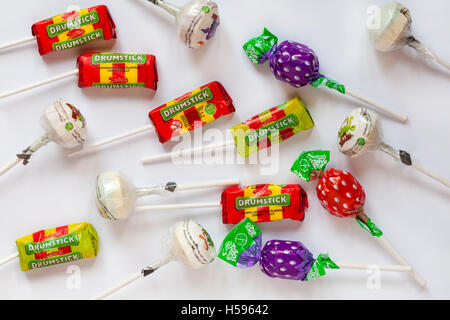 Swizzels Matlow drumstick lolly set on white background - drumstick ...