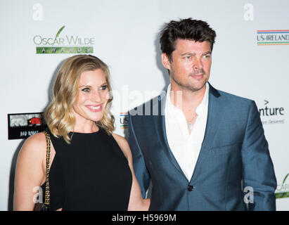 Katee Sackhoff and Karl Urban attend 2016 Oscar Wilde: Honoring the ...