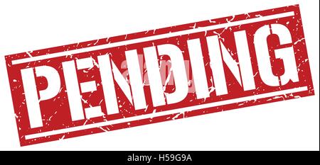 pending stamp. pending square grunge sign. pending Stock Vector Image ...