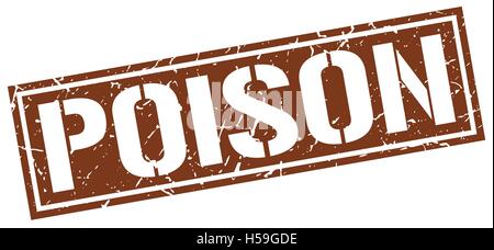 poison square stamp. poison grunge sign set Stock Vector Image & Art ...