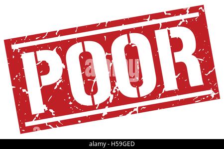 poor stamp. poor square grunge sign. poor Stock Vector Image & Art - Alamy