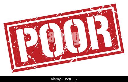 poor stamp. poor square grunge sign. poor Stock Vector Image & Art - Alamy