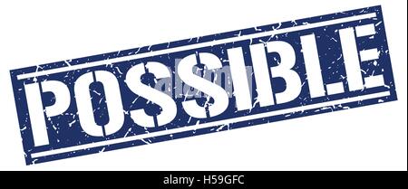 possible stamp. possible square grunge sign. possible Stock Vector ...