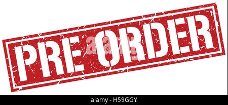 pre order stamp. pre order square grunge sign. label Stock Vector Image ...