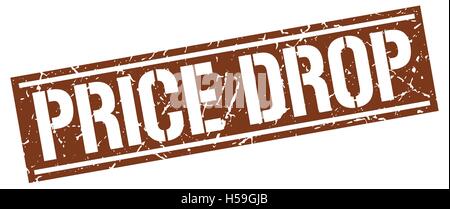 price drop stamp. price drop square grunge sign. price drop Stock ...