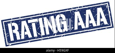aaa rating square stamp. aaa rating grunge sign set Stock Vector Image ...